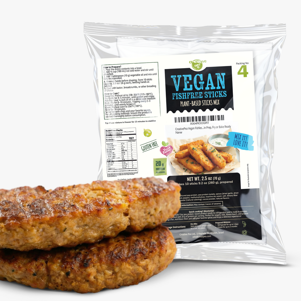 Creative Pea Plant-Based Variety Pack Meat – Burger, Kebab, Nuggets ...